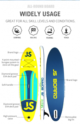 11ft JS Yellow SUP | Inflatable Paddleboards with Full Kit